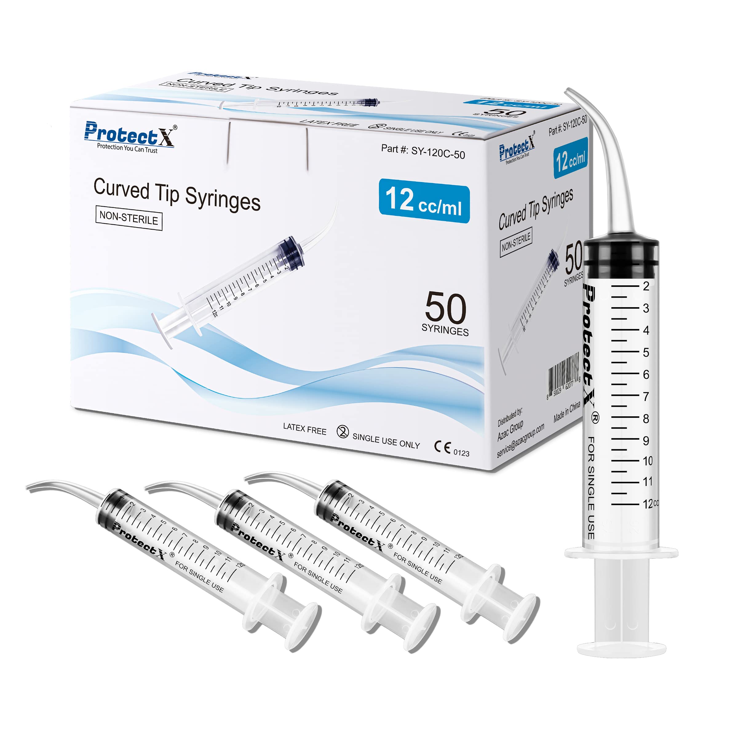 Amazon.com: ProtectX 50 Pack 12ml/cc Wisdom Teeth Syringe Dental ...