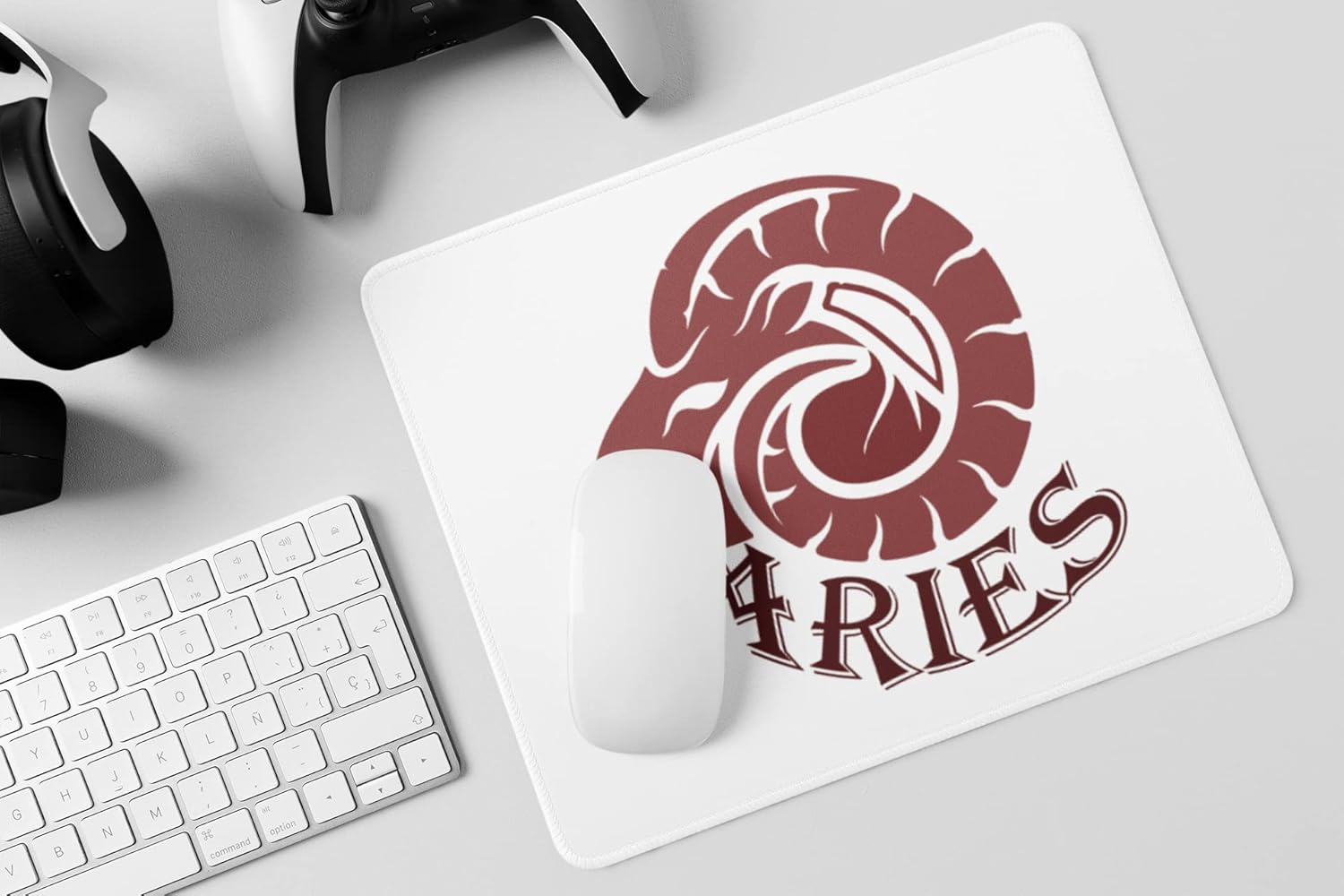 JD TRENDS Aries Symbol, (BG Chocolate) - Printed Zodiac White Gaming ...