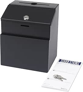 Safco Steel Suggestion Box, Black : Amazon.co.uk: Stationery & Office ...