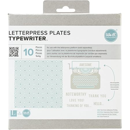 Amazon.com: We R Memory Keepers 0633356037422 Printing Plate Letter ...