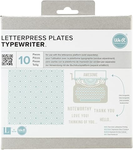 Amazon.com: We R Memory Keepers 0633356037422 Printing Plate Letter ...