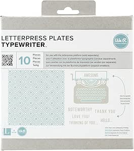 Amazon.com: We R Memory Keepers 0633356037422 Printing Plate Letter ...