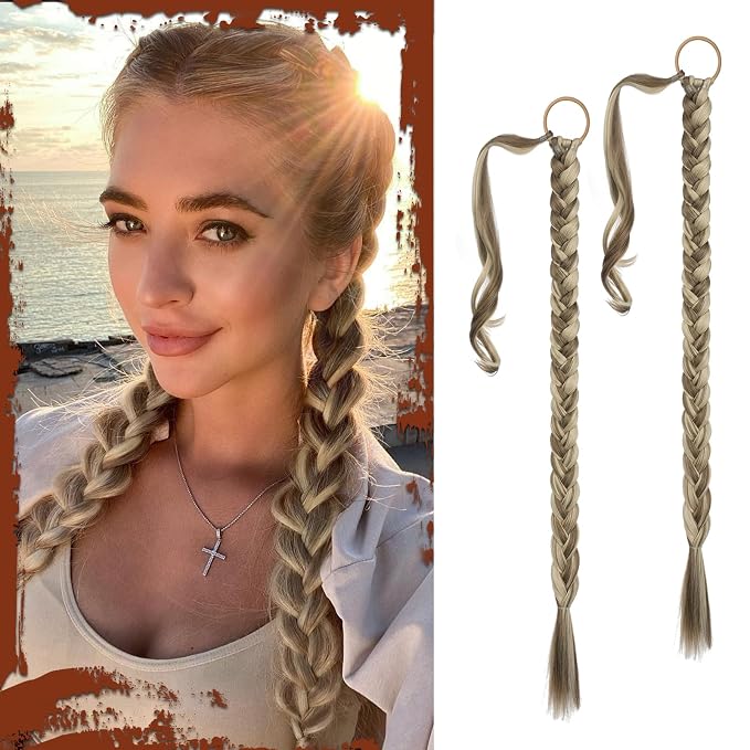Amazon.com : Sofeiyan Long Braid Ponytail Extension with Hair Tie ...