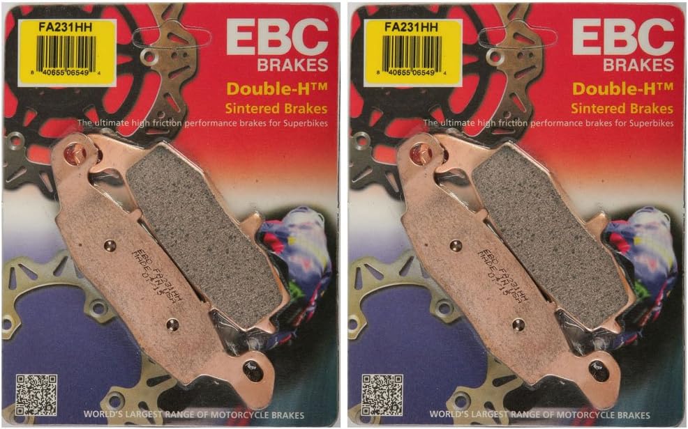 Amazon.com: EBC Double-H Sintered Metal Brake Pads FA231HH (2 Packs ...