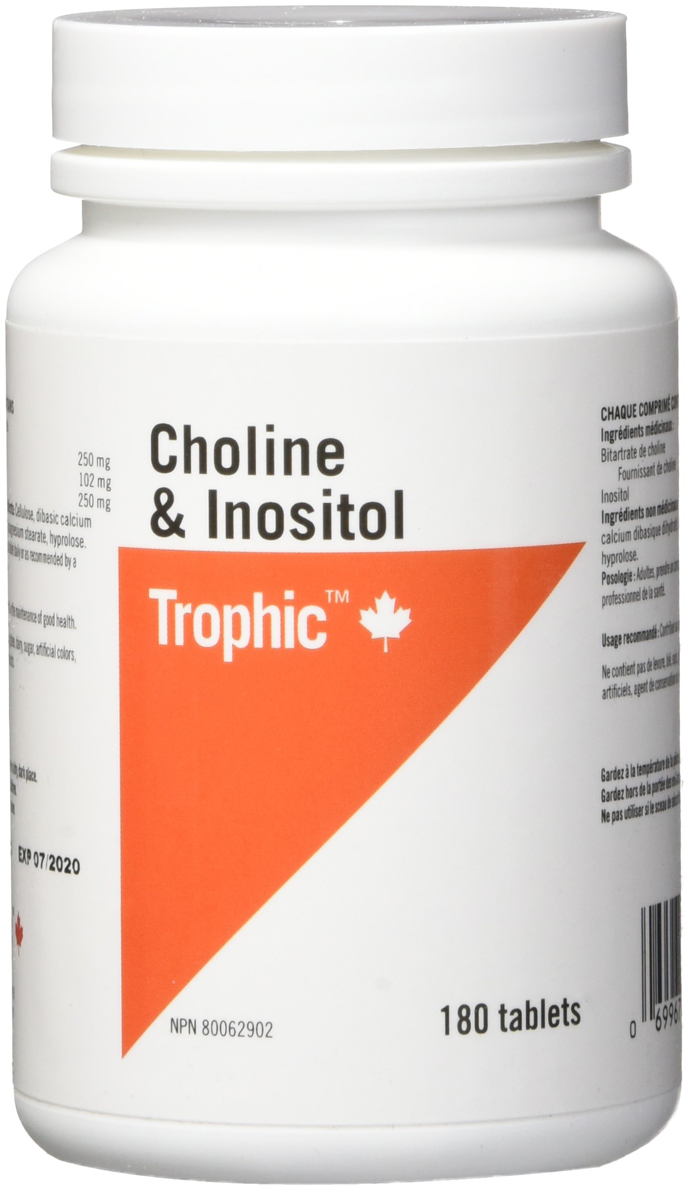 Trophic Choline & Inositol, 180 Count : Amazon.ca: Health & Personal Care