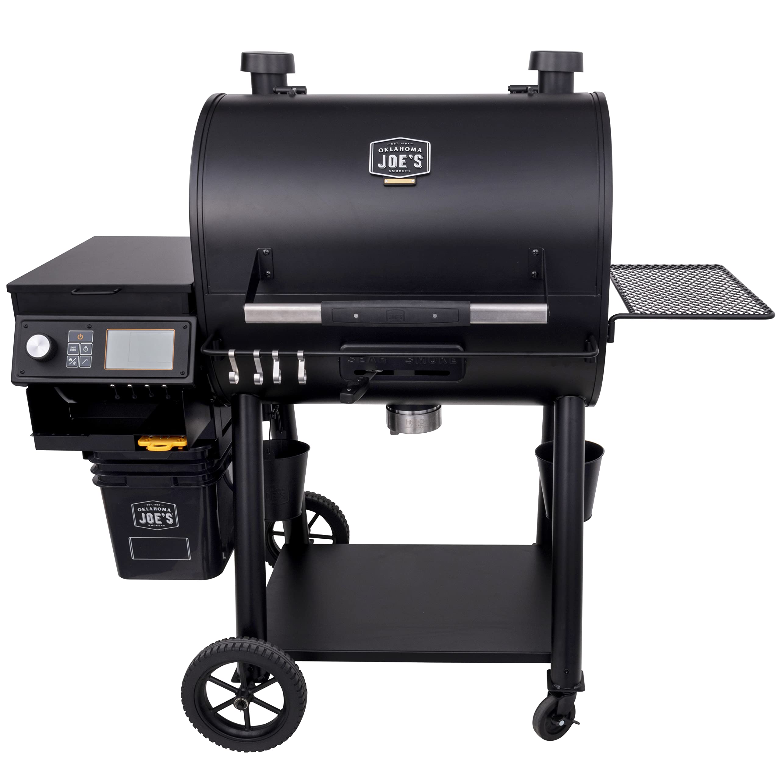 Oklahoma Joe s 22202150 Rider 1200 DLX Pellet Grill BBQ Smoker Black Oklahoma Joe s 22202150 Rider 1200 DLX Pellet Grill BBQ Smoker Black