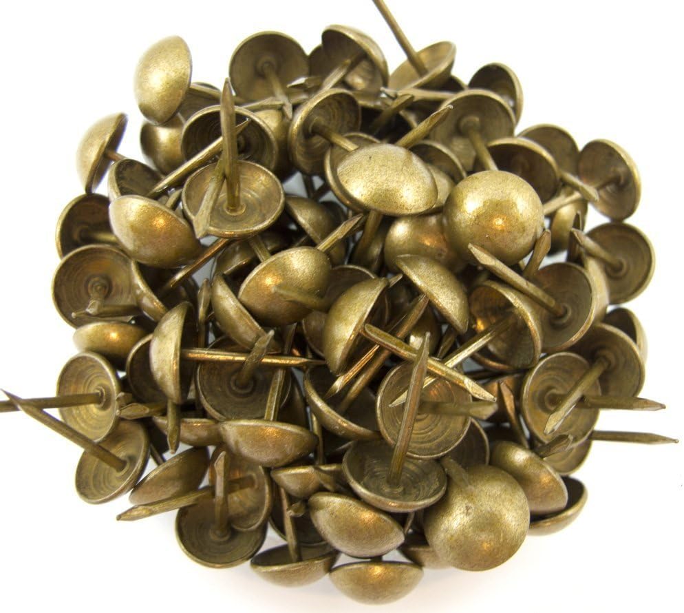 Amazon.com: C.S. Osborne Natural French Nail Tacks Antique Brass 100pk ...
