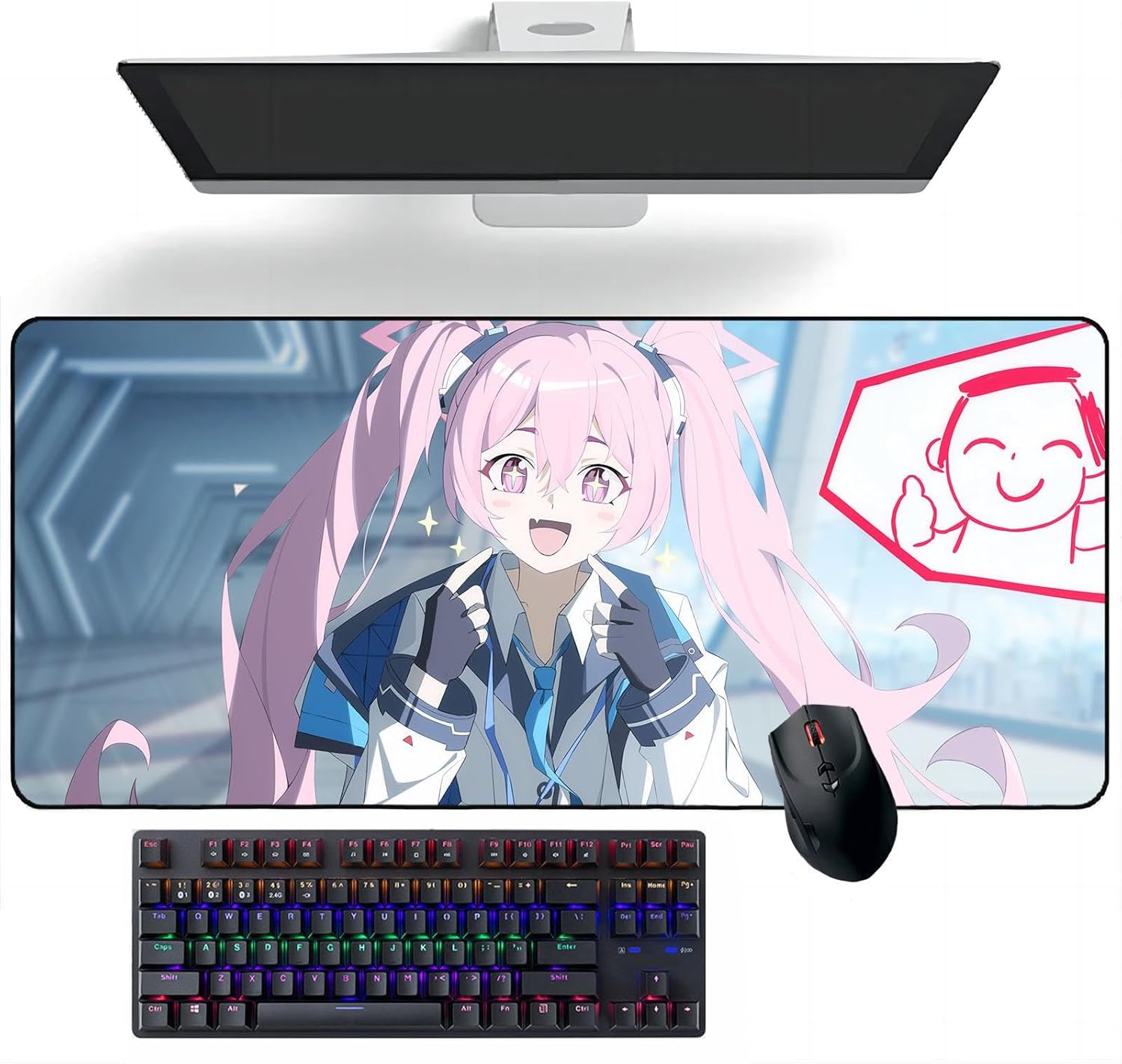 Amazon.com: ZEKYGPP Anime Mouse pad Blue Archive Kurosaki Koyuki Anime ...