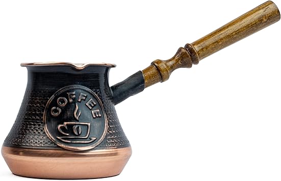 Amazon.com | Handmade Coffee Pot Maker 7 Fl Oz Copper Armenian Jazva ...