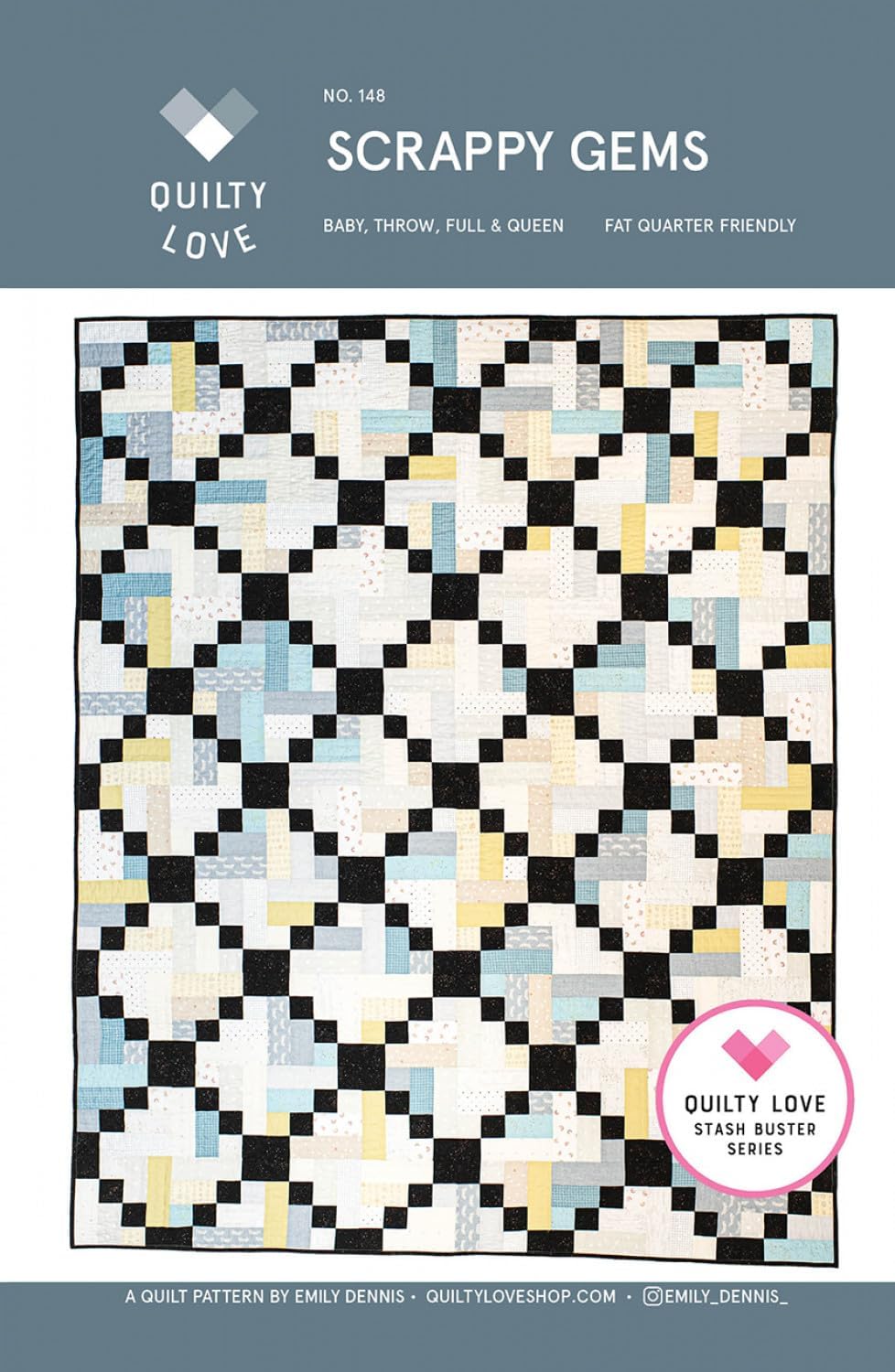 Amazon.com: Scrappy Gems Quilt Pattern by Quilty Love, No. 148, from ...
