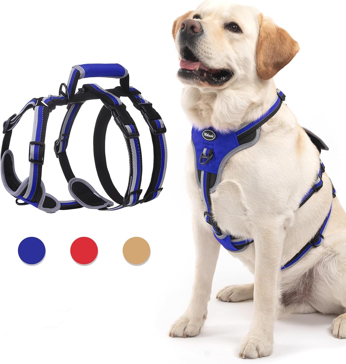 Amazon.com : Mihachi Escape Proof Dog Harness - No Pull Dog Harness ...