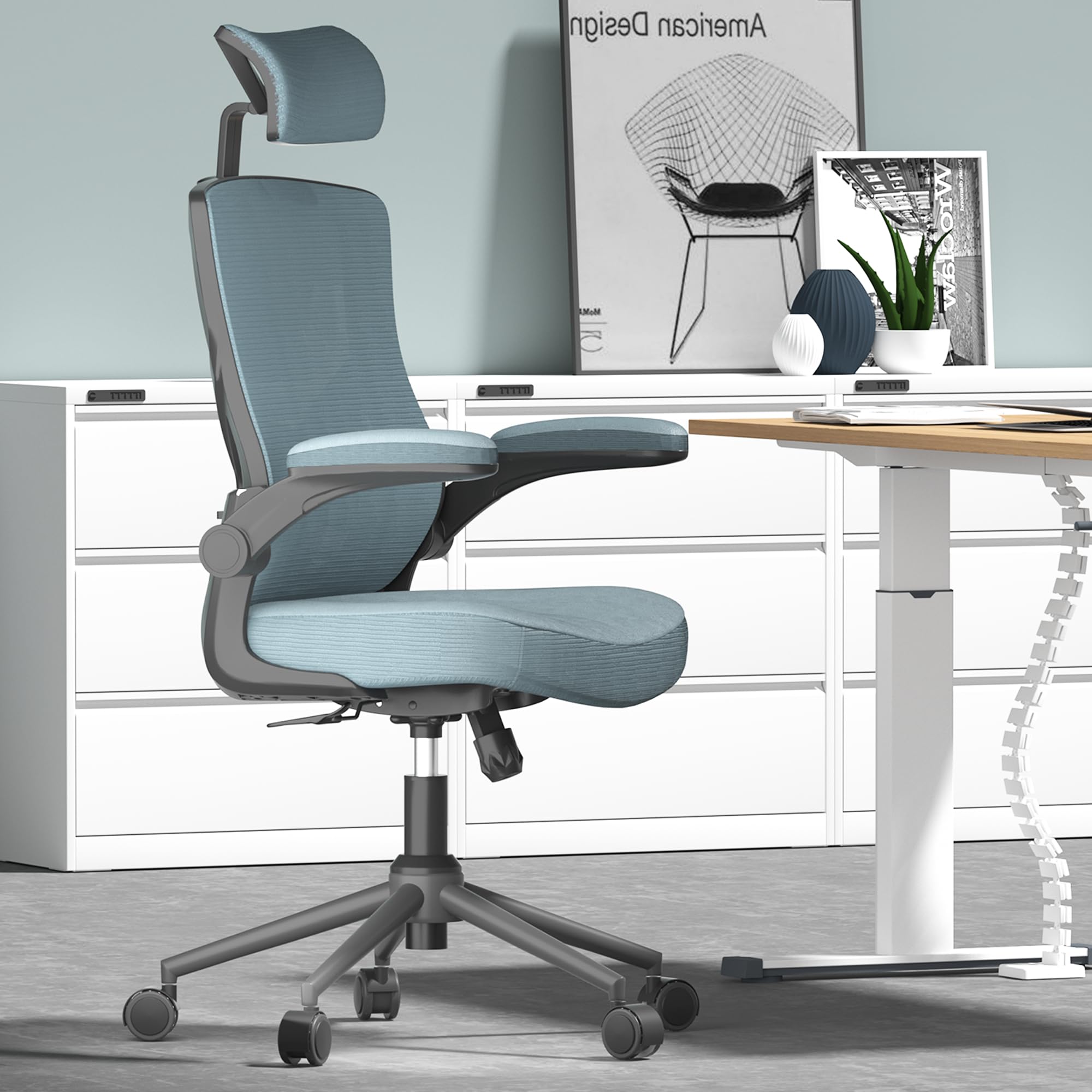 𝑯𝑶𝑴𝑬 𝑶𝑭𝑭𝑰𝑪𝑬 𝑪𝑯𝑨𝑰𝑹, Ergonomic Mesh Desk Chair, High Back Computer Chair ...