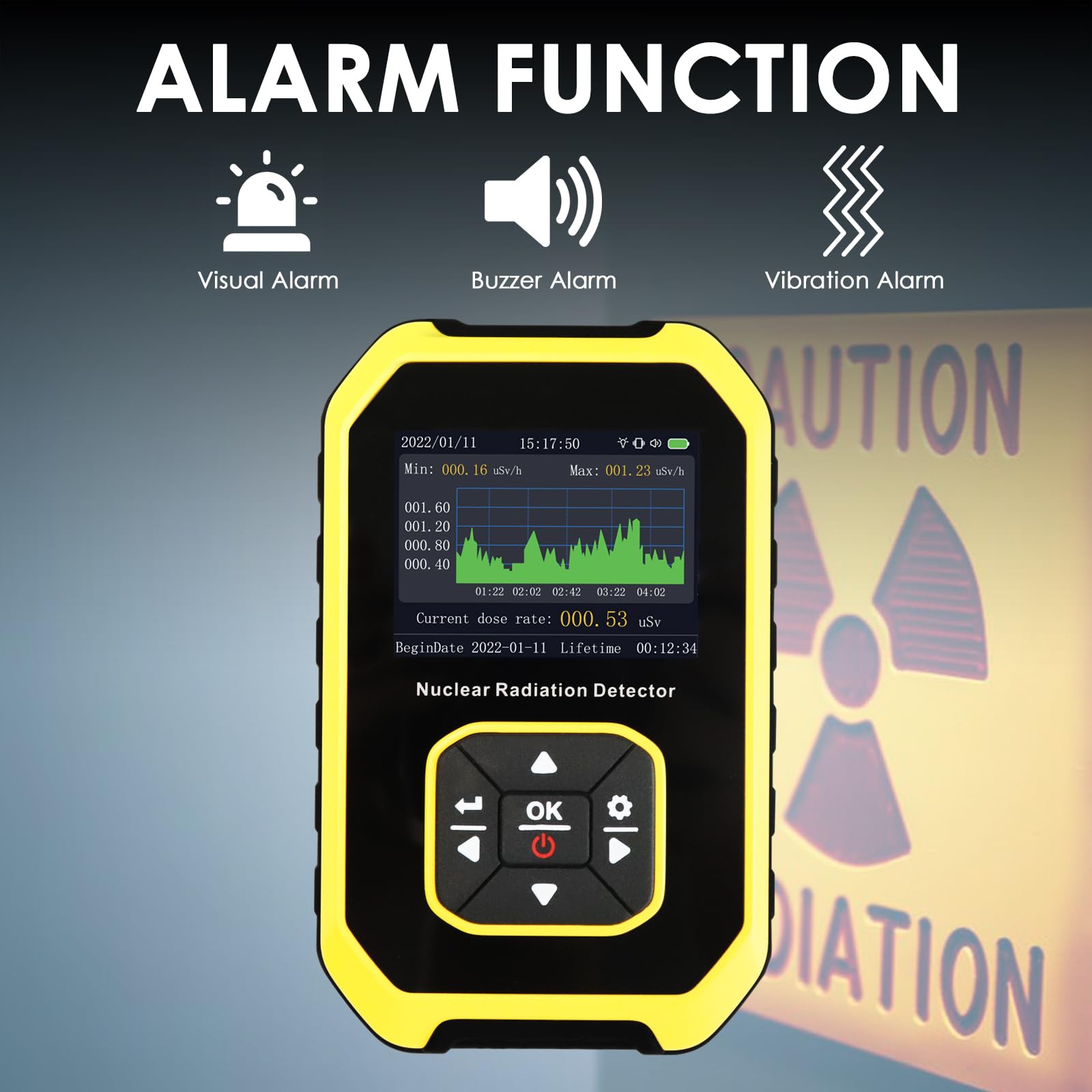 Snapklik.com : Geiger Counter Nuclear Radiation Detector,Handheld Radiation Dosimeter