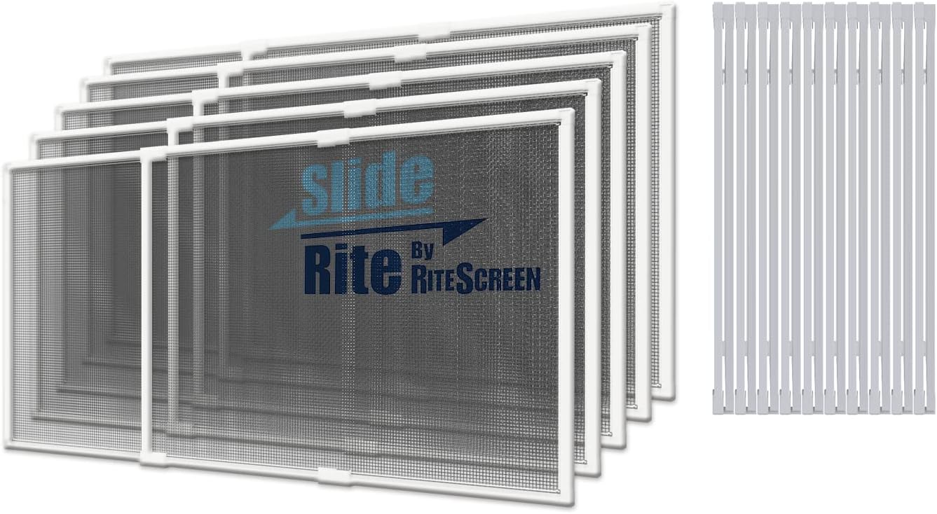 Adjustable & Expandable Window Screen 20" x 28" (10-Pack) Pre-Framed ...