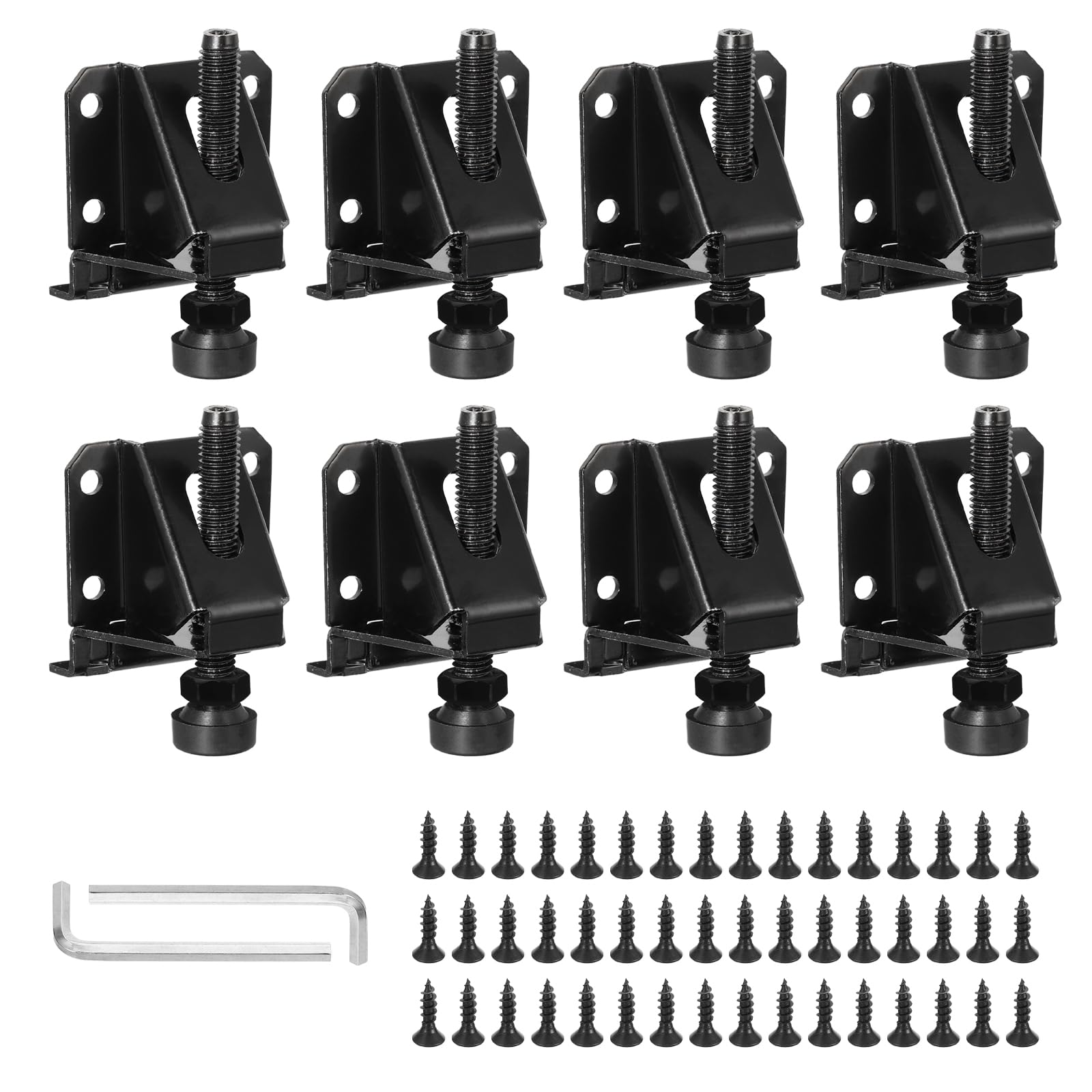 PATIKIL Leveling Feet Kit Furniture Leg Leveler 8 Pack Adjustable Leg ...