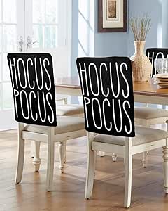 Amazon.com: AMZRicher Halloween Chair Back Covers for Dining Chairs 4 ...
