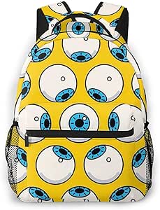 Amazon.com | Eyeball Backpack Unisex Casual Knapsack Laptop Daypack ...