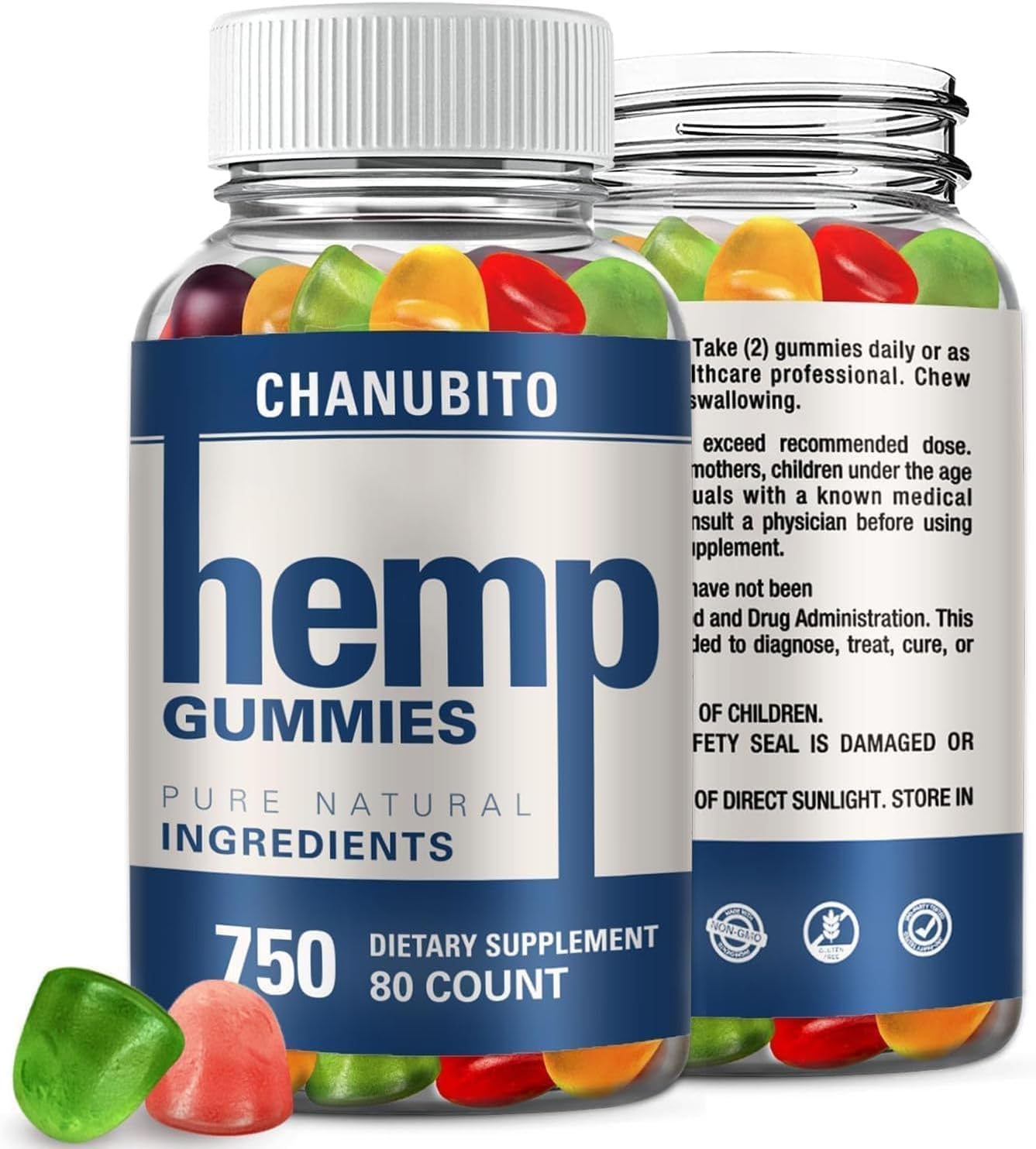 Amazon.com: Hemp Gummies High Potency - Natural Pure Extra Strength ...
