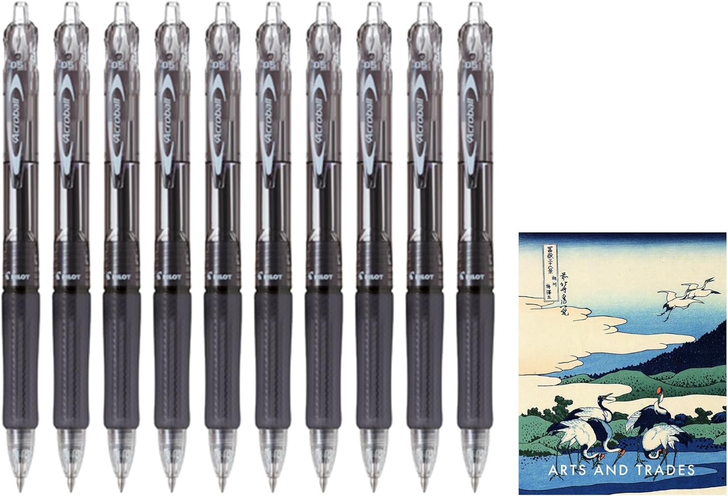 Amazon.com : Generic Pilot Acroball ball point pen 0.5mm(Black), 10 ...