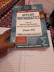 Applied Mathematics for Class 12 - CBSE - Including Objective Type ...