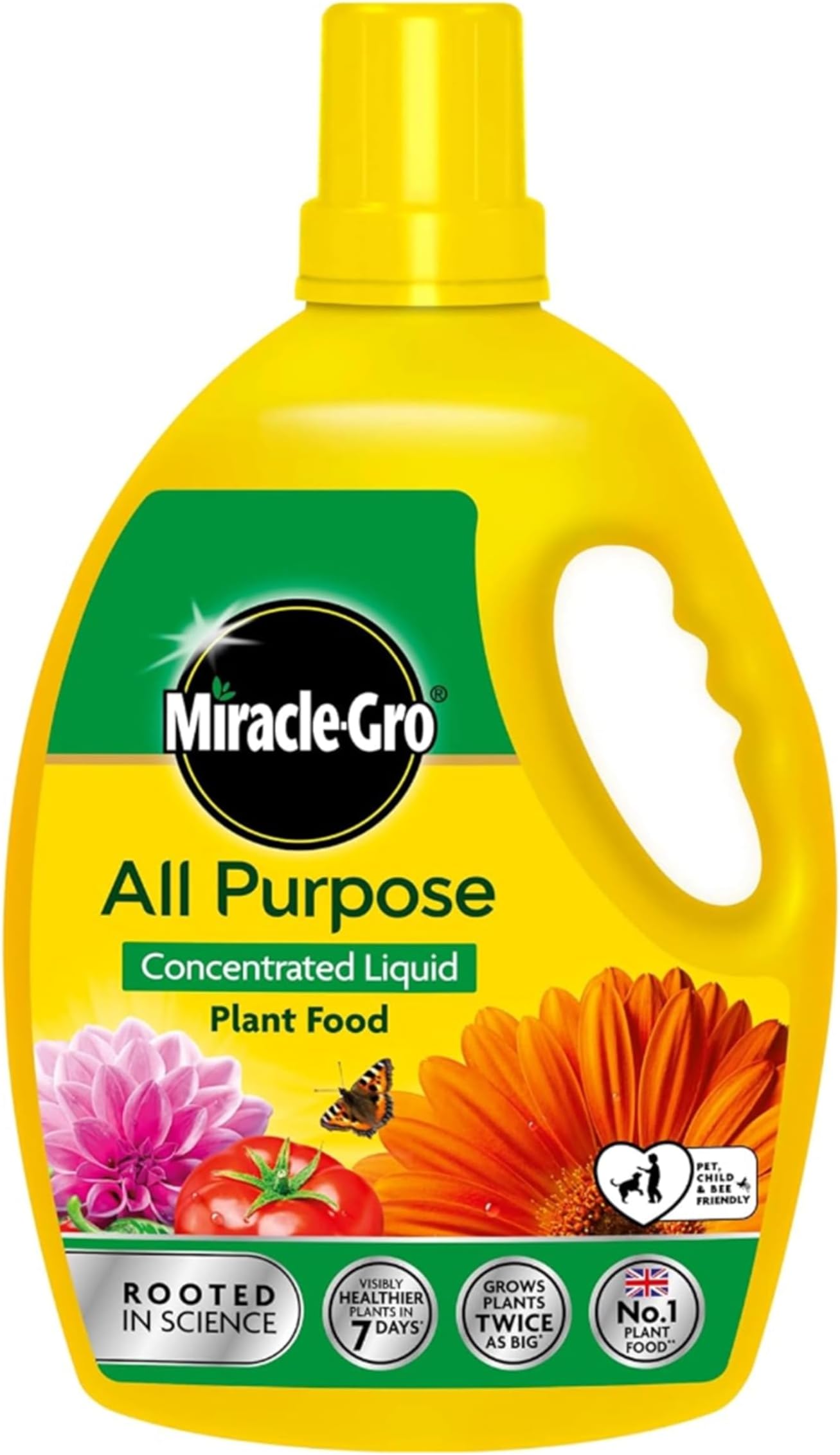3 X Miracle-Gro All Purpose Concentrated Liquid Plant Food Bottle, 1 L ...