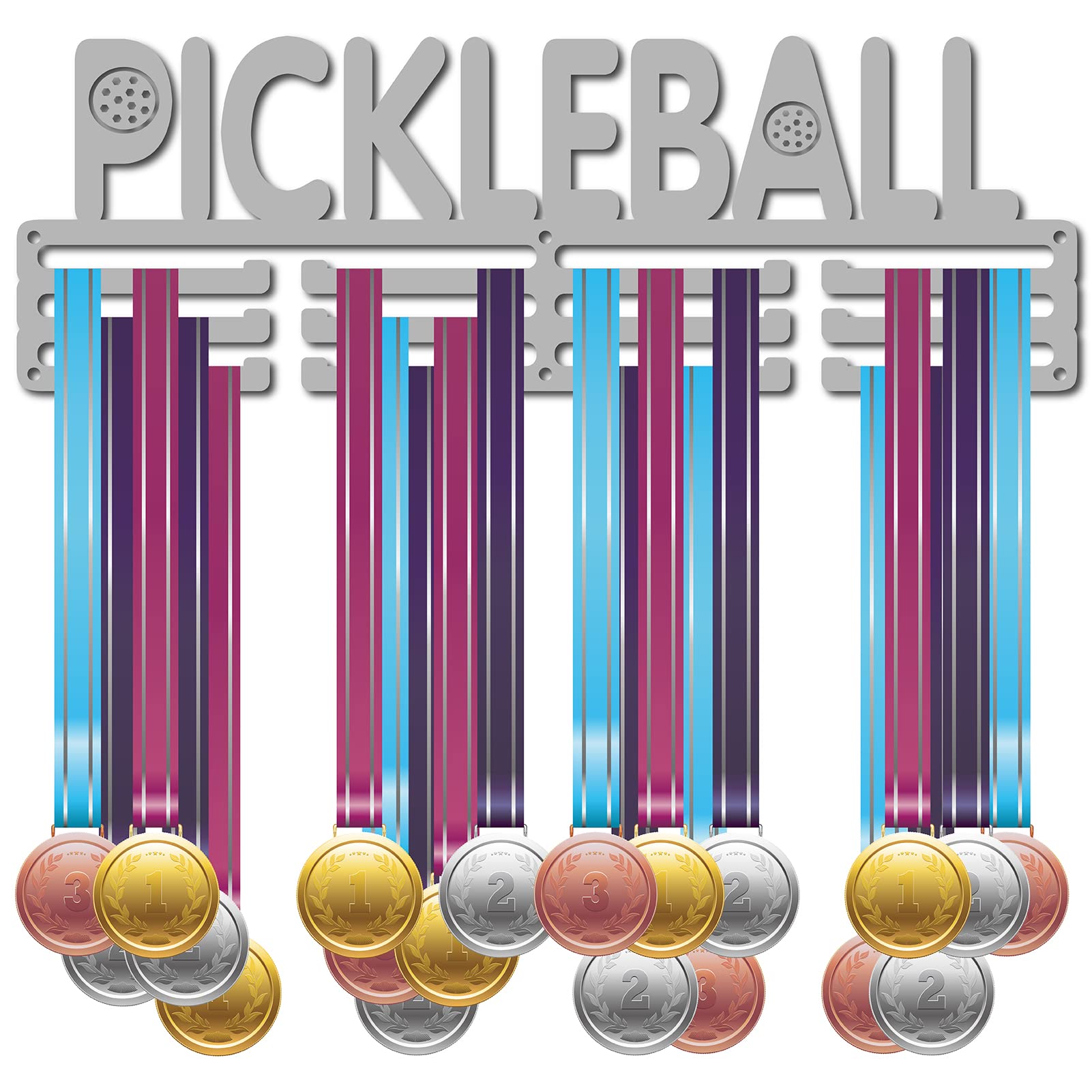 Amazon.com: CREATCABIN Pickleball Medal Holder Sport Medals Display ...