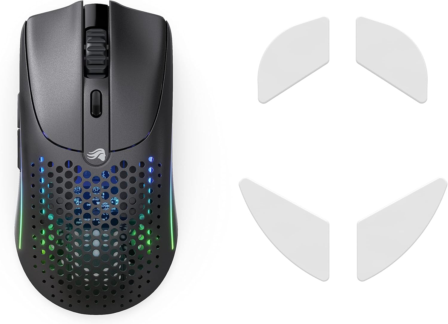 Amazon.com: GLORIOUS Mouse + PTFE Feet Model O 2 Black Gaming Mouse ...