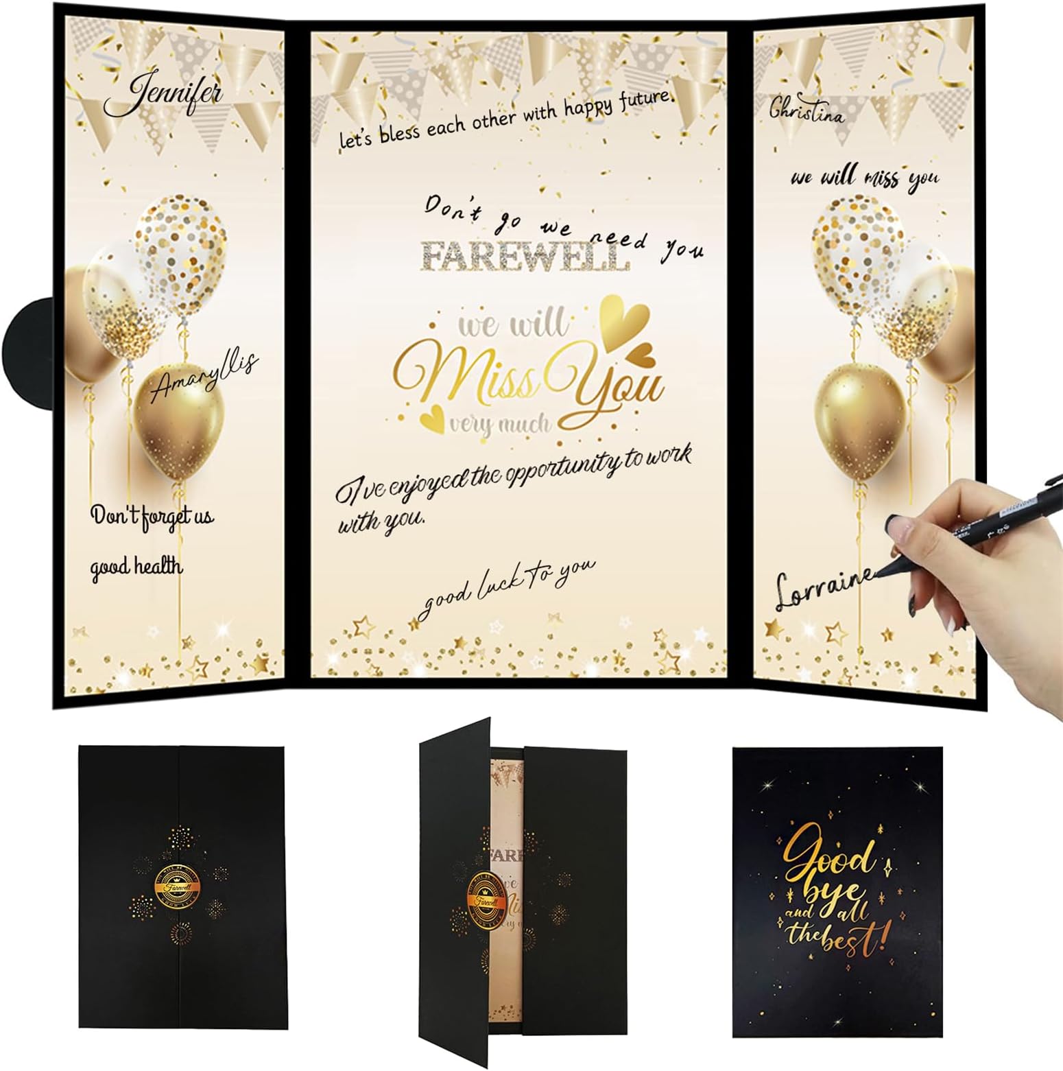 Amazon.com: Idealmuzik Farewell Guest Book Retirement Party Decorations ...