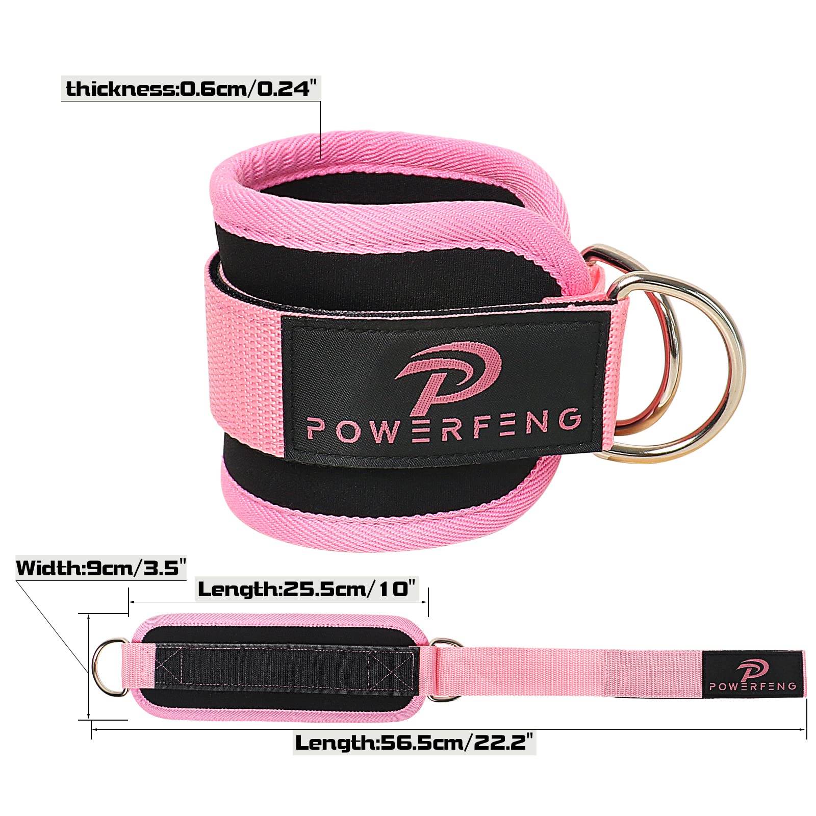 Snapklik.com : Powerfeng Ankle Strap Cable Machine Women, Glute ...