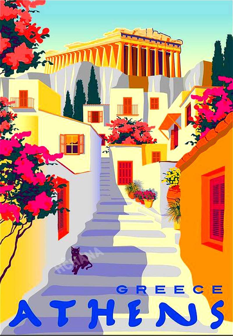 Greece Vintage Travel Posters