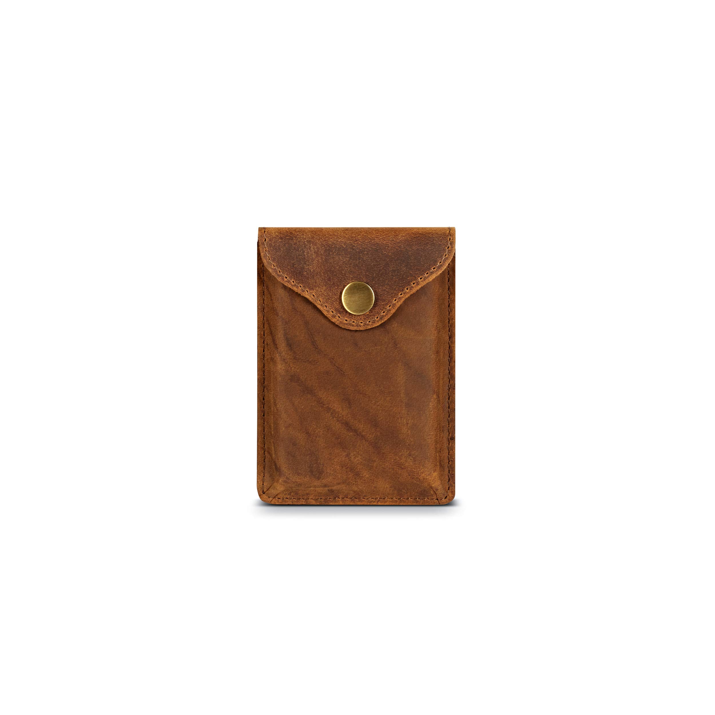 Amazon.com: Rugged Authority Brown Leather Card Holder with RFID ...