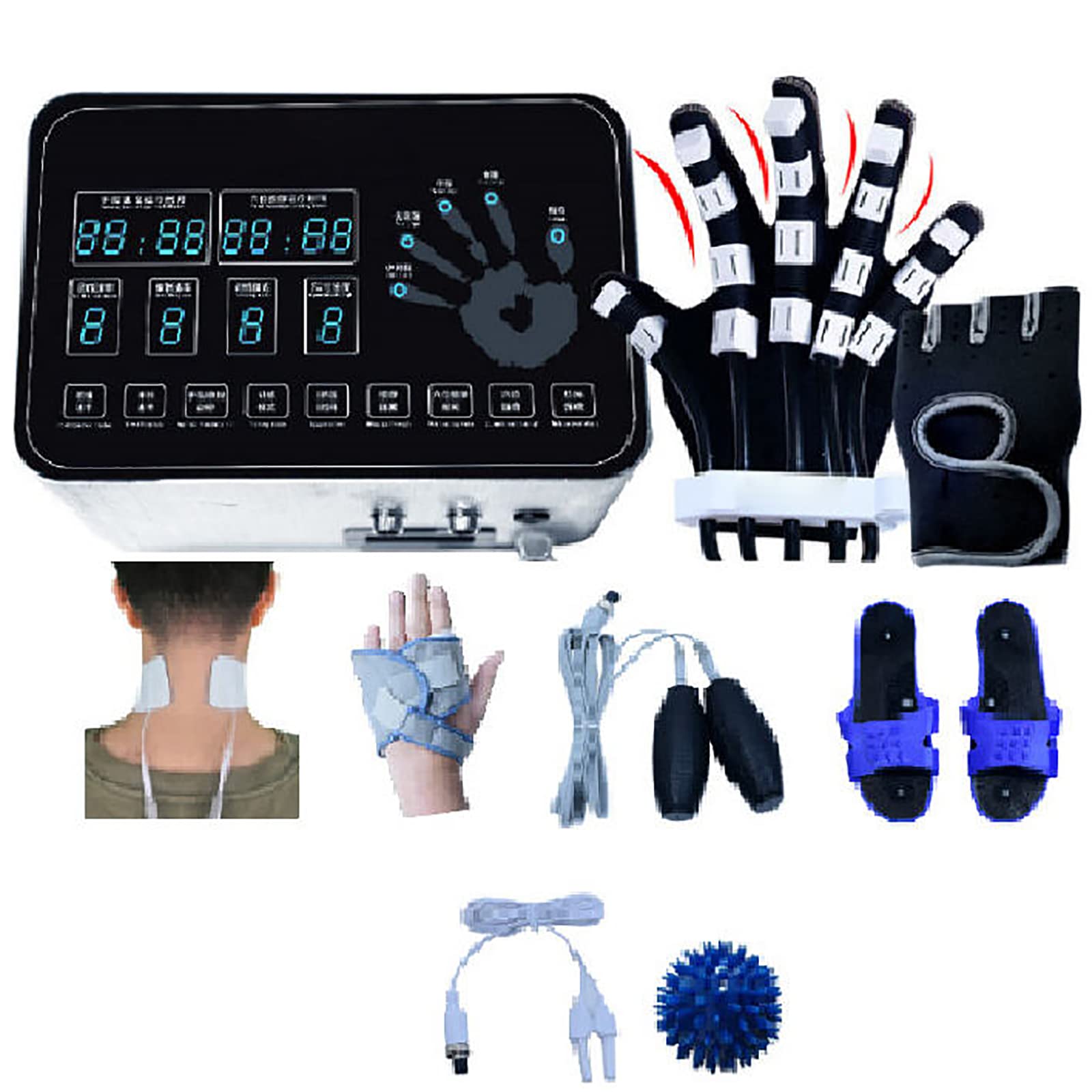 Buy Rehabilitation Robot Gloves, Finger Training Stroke Hand Splint ...