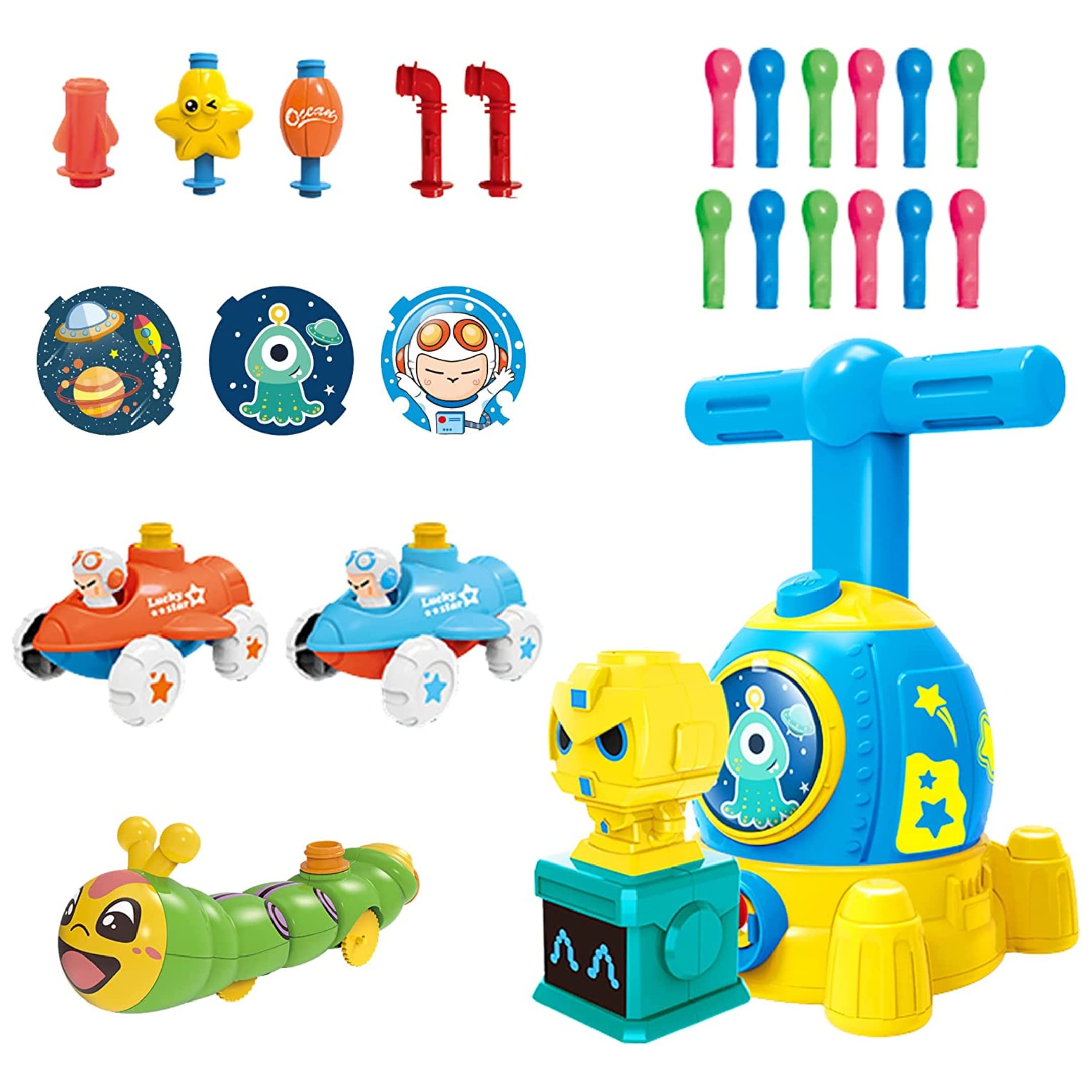 Kidology Balloon Launcher Car Toy Set for Kids | Powered Car Racers ...