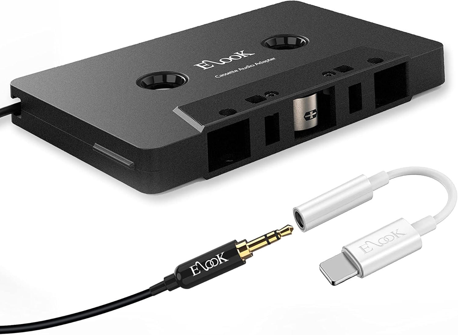 Amazon.com: Elook Kit de adaptador auxiliar de casete de automóvil 2023 ...