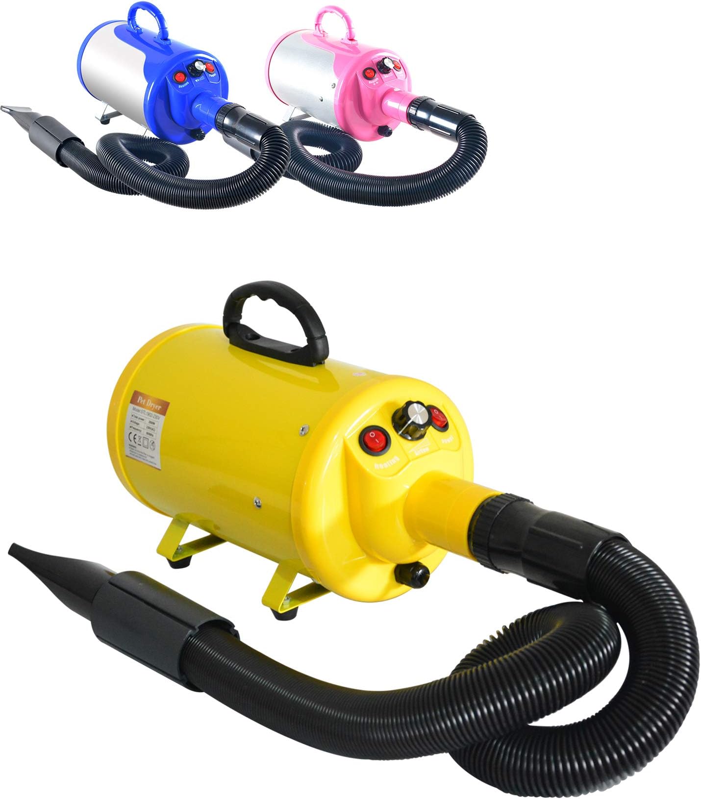 shernbao High Velocity Professional Dog Pet Grooming Hair Force Dryer ...
