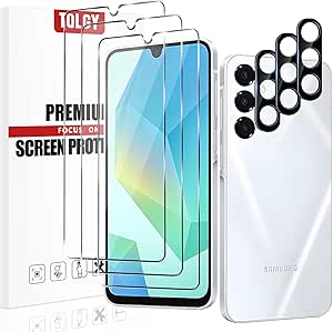 Amazon.com: TQLGY 3 Pack Screen Protector for Samsung Galaxy A16 5G with 3 Pack Camera Lens ...
