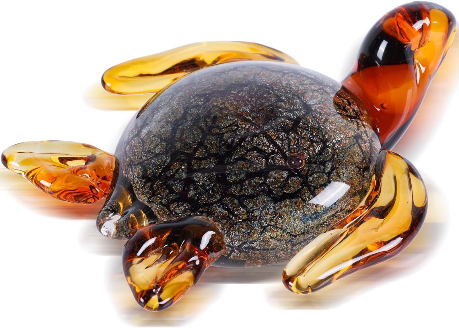 Amazon.com: XMGZQ Hand Blown Sea Turtles Statue,Blown Art Glass Animals ...