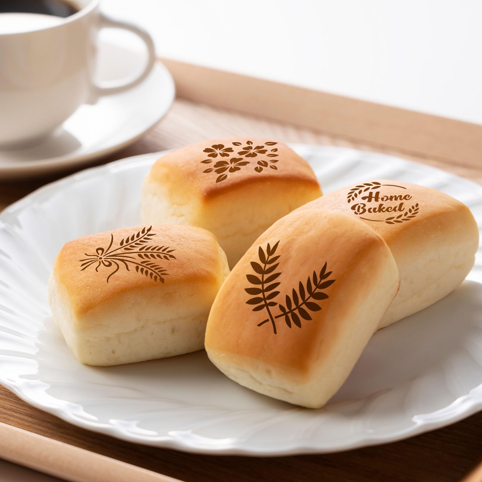 Snapklik.com : Patelai 12 Pcs Stencil For Bread Artisan Bread Stencils ...