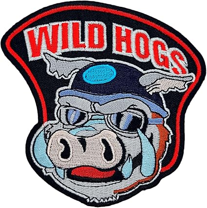 Amazon.com: Wild Hogs Embroidered Biker Patch - 4 X 4 Inch Iron on sew ...