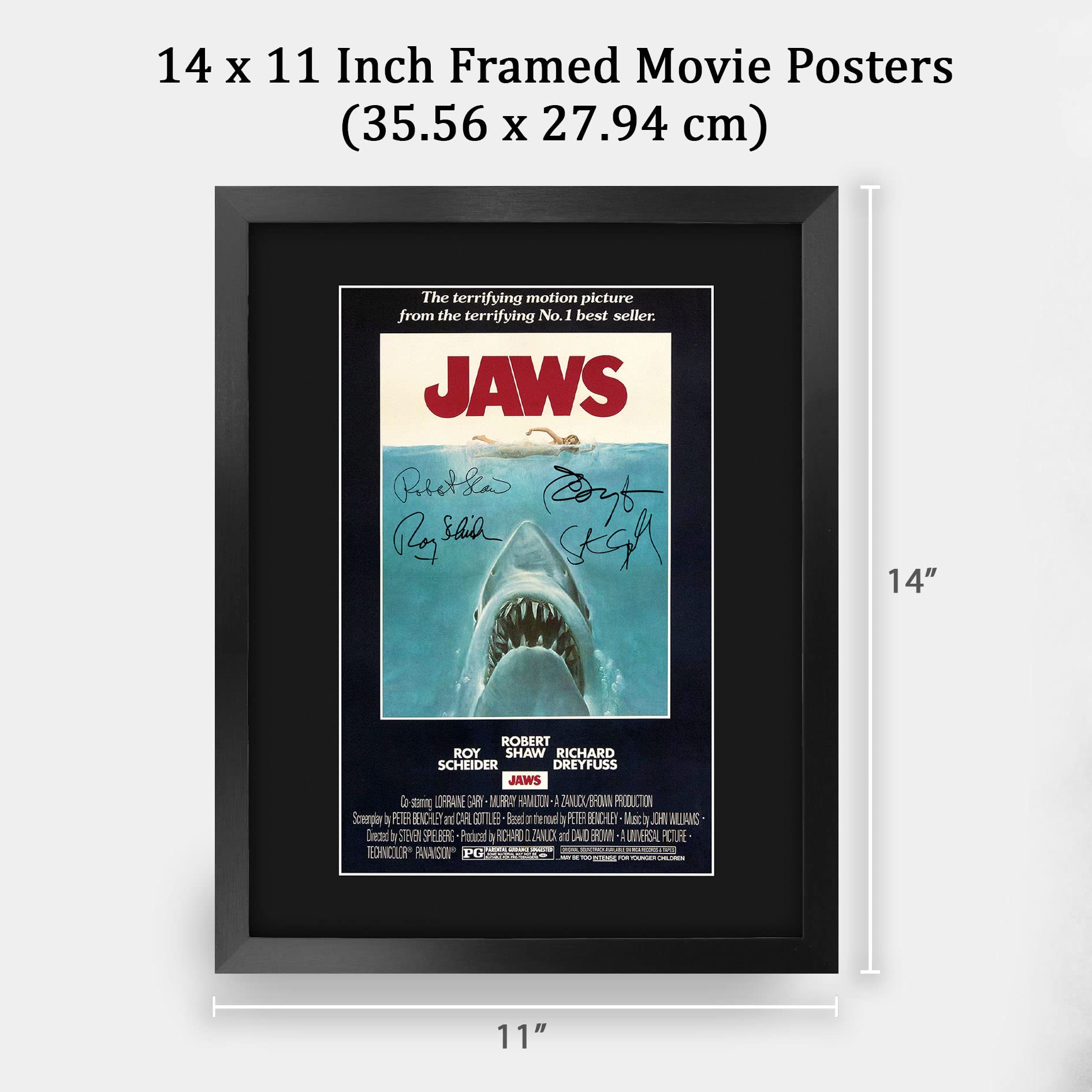 Framed Jaws Poster