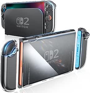 Amazon.com: HEYSTOP Switch 2 Clear Case Compatible with Nintendo Switch ...