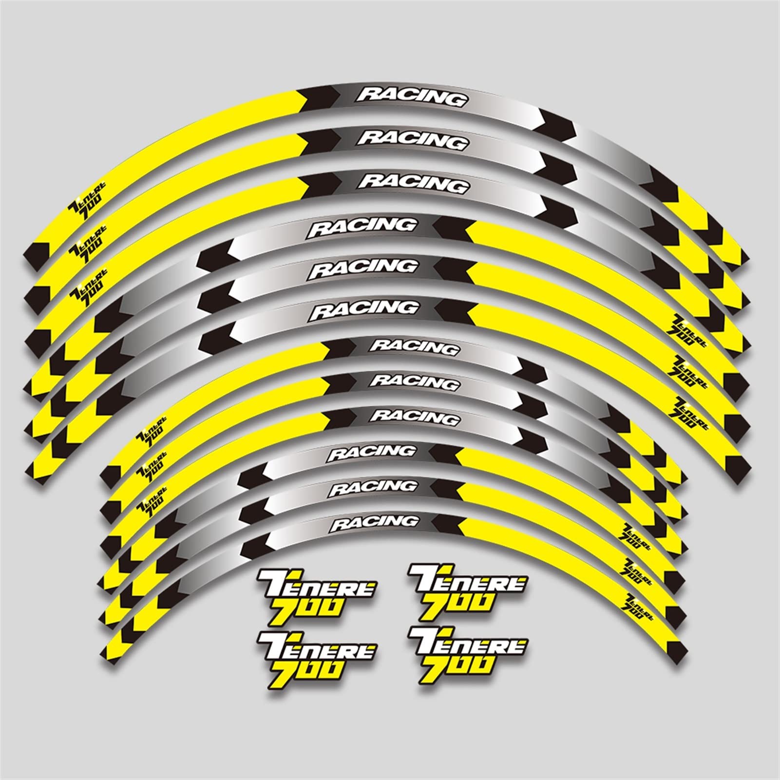 Xxzy Decals For Yamaha Tenere700 Motorcycle Rim Wheel Reflective ...