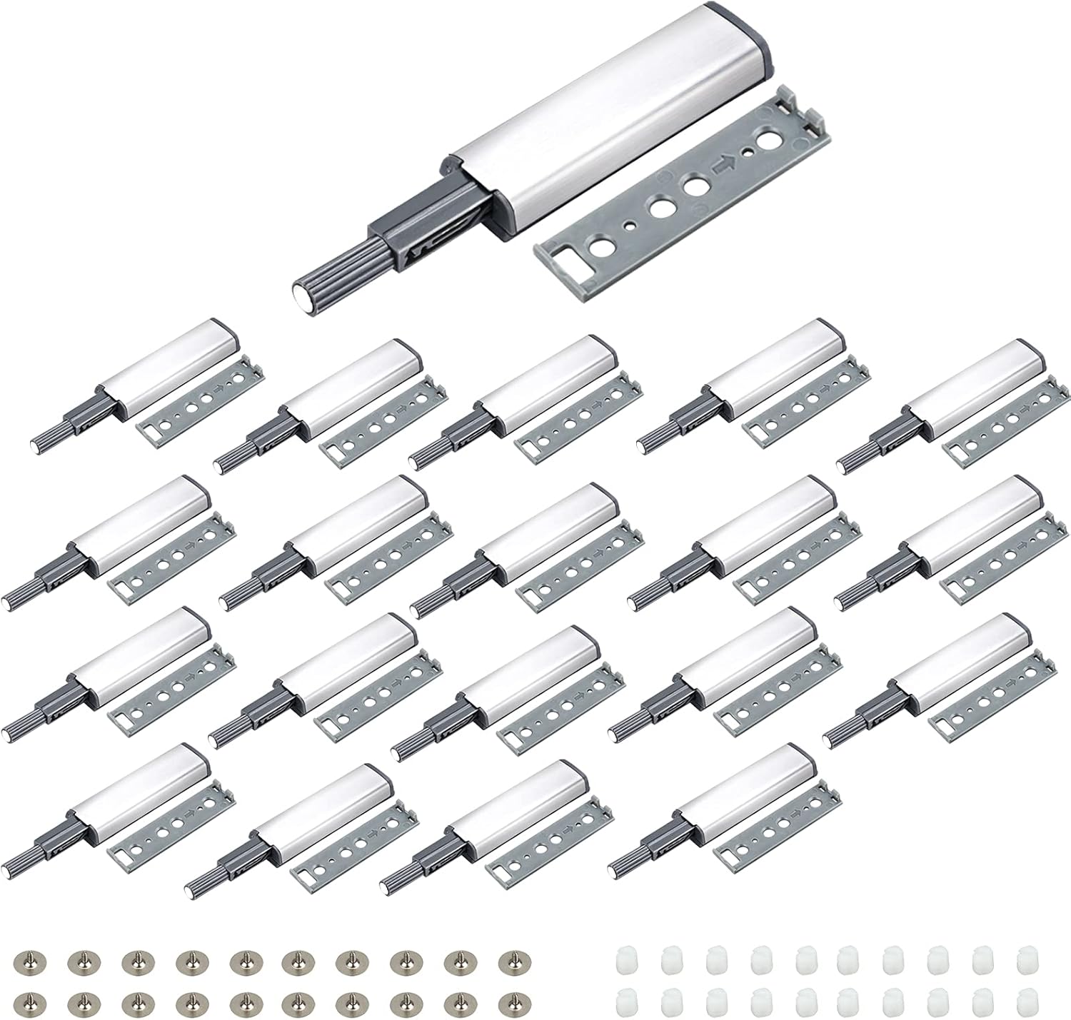20pcs Push to Open Door Catches Magnetic Push to Open Latch Soft Close ...