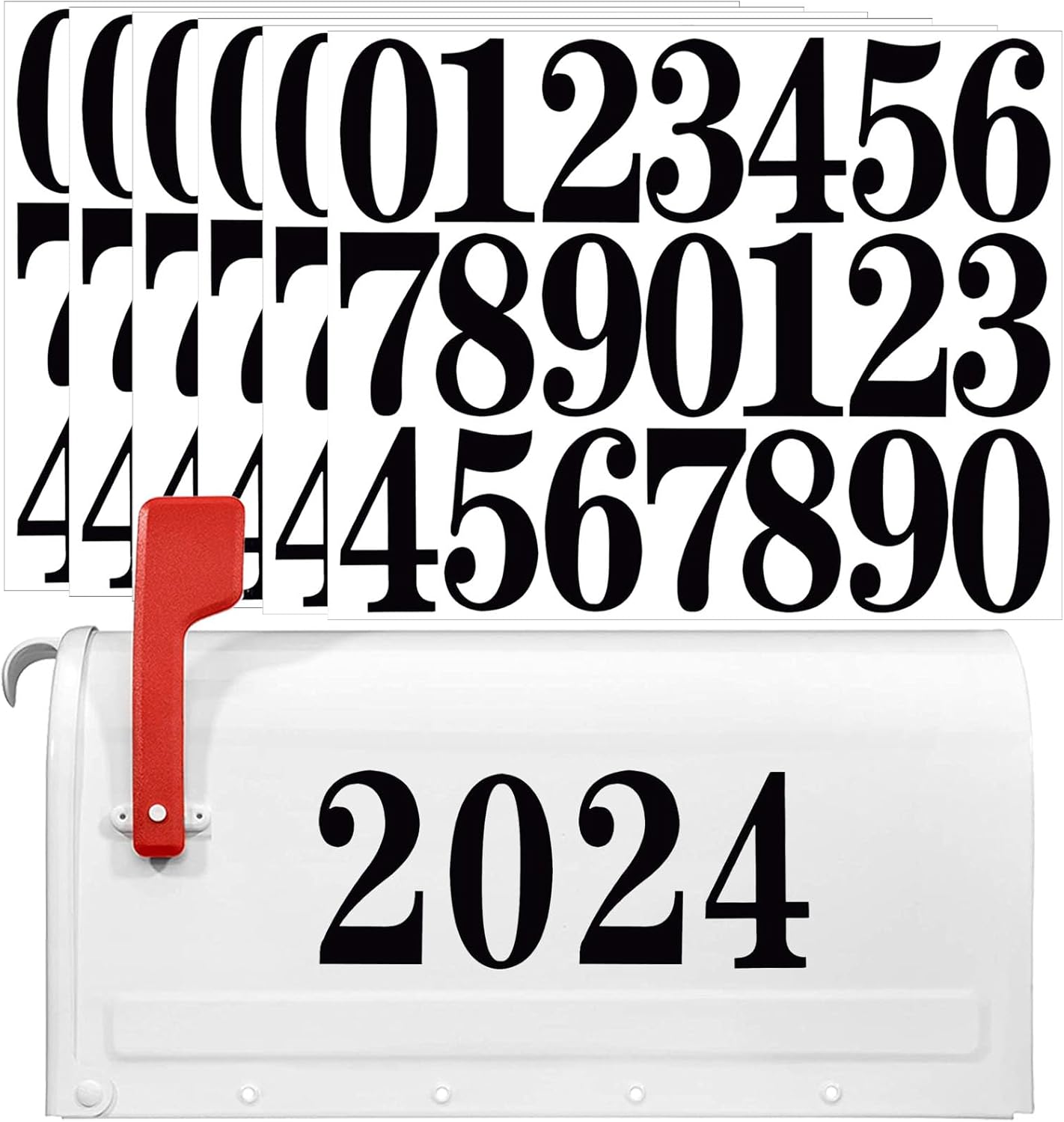 Amazon.com: Mailbox Numbers Stickers, 12 Sets 3 inch 0-9 Self Adhesive ...