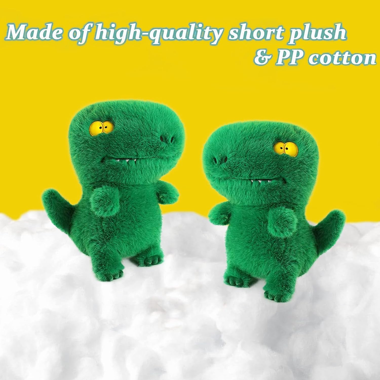 CALUU Juguetes de peluche de dinosaurio verde de 13.8 pulgadas ...