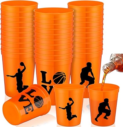 Amazon.com: Zhehao 30 Pcs Sport Ball Plastic Cups Hockey Football ...