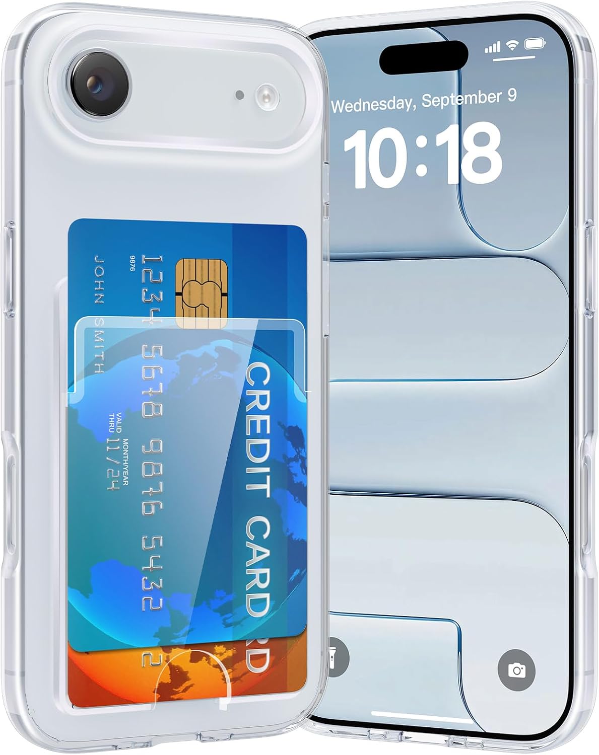 Amazon.com: RIERBUBU Compatible with iPhone Air Case with Card Holder ...