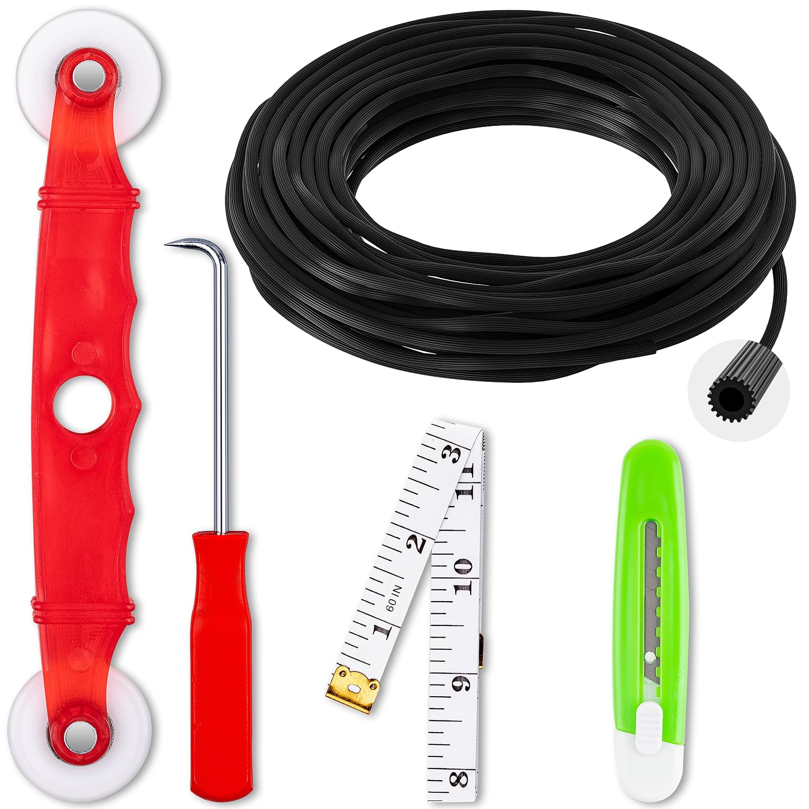 MEQHUO Window Screen Repair Kit, Screen Door Repair Kit, 0.125"X100 ...