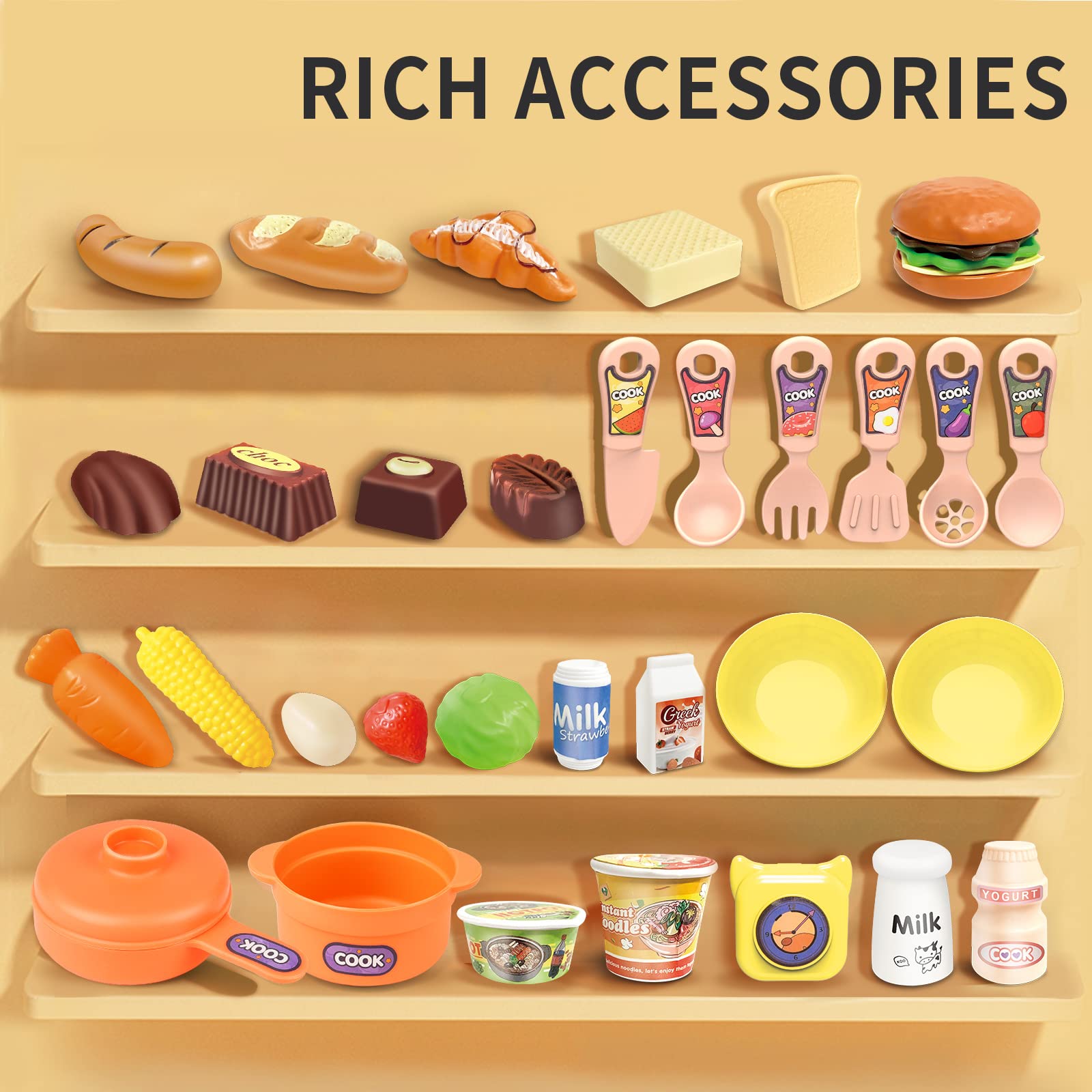 UKBOO Kitchen Playset with Re...B0B5L6Q35J | Encarguelo.com