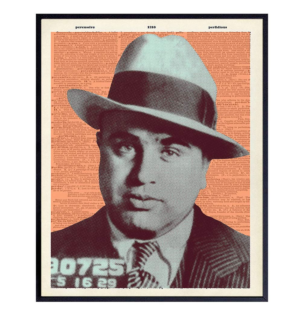 Amazon.com: Al Capone Mugshot Pop Art Dictionary Wall Decor Print ...